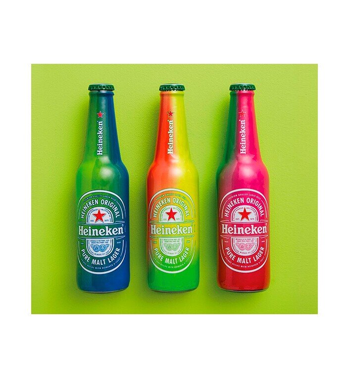 Botellas Edicion Limitada Heineken +Color | El Conejo de la Gabardina